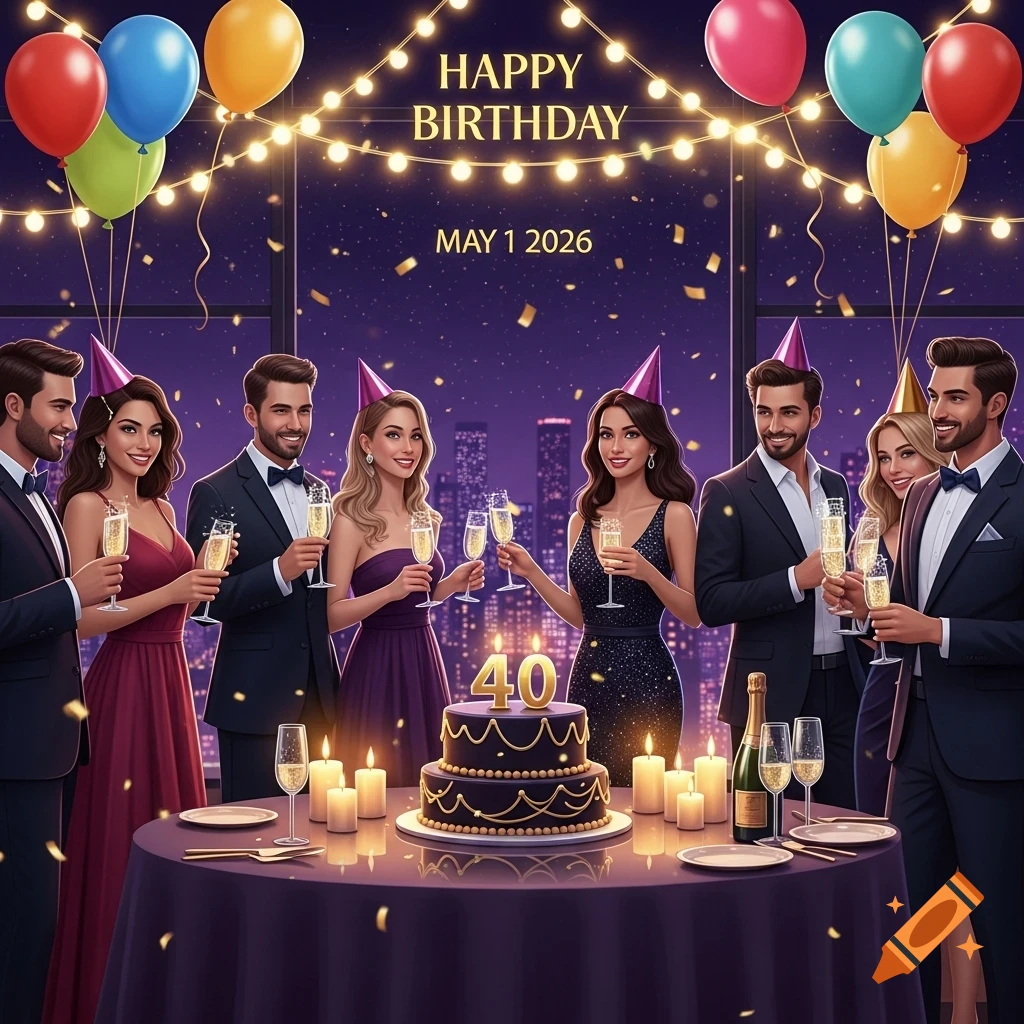 Party images created on Craiyon