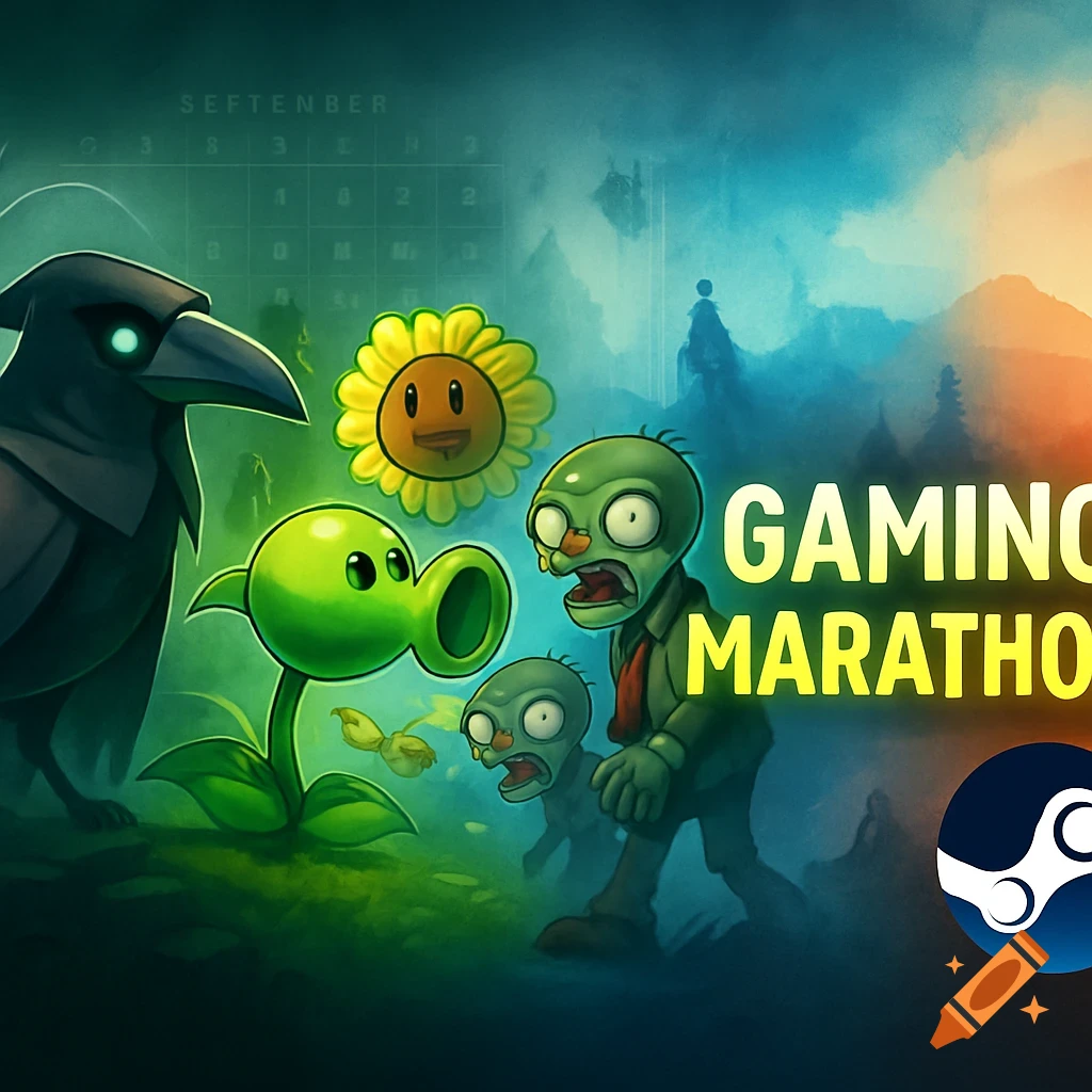 A vibrant gaming thumbnail featuring Plants vs. Zombies characters, a ...