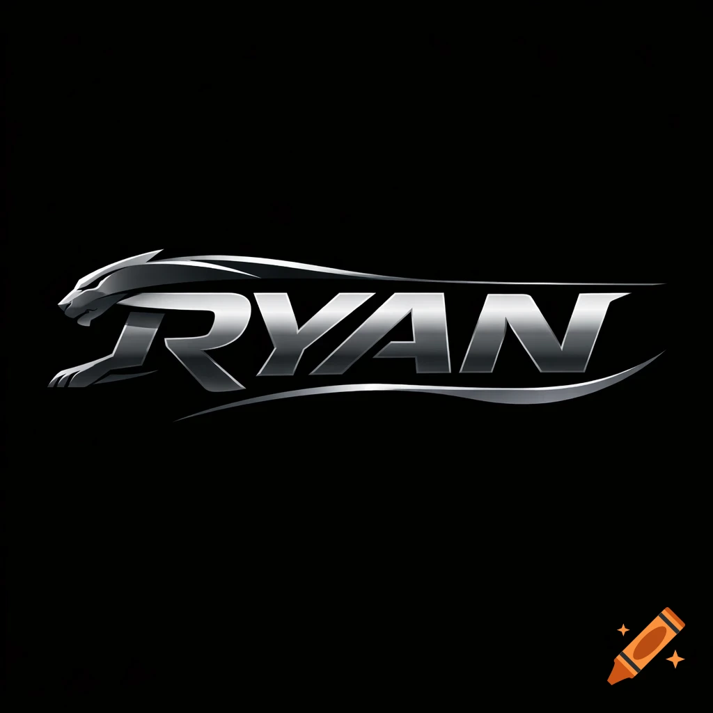 Sleek metallic silver logo featuring a stylized running puma or panther ...