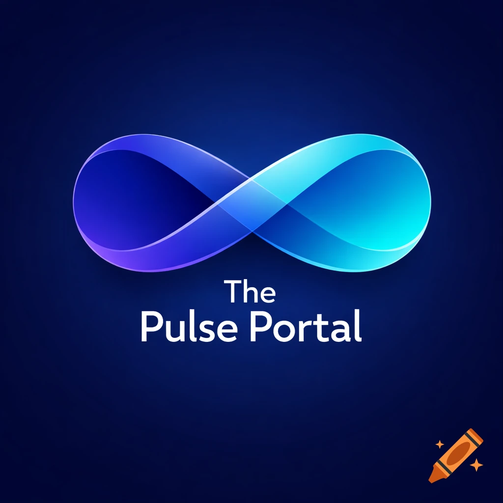 A modern logo featuring a sleek, vibrant blue and purple gradient ...