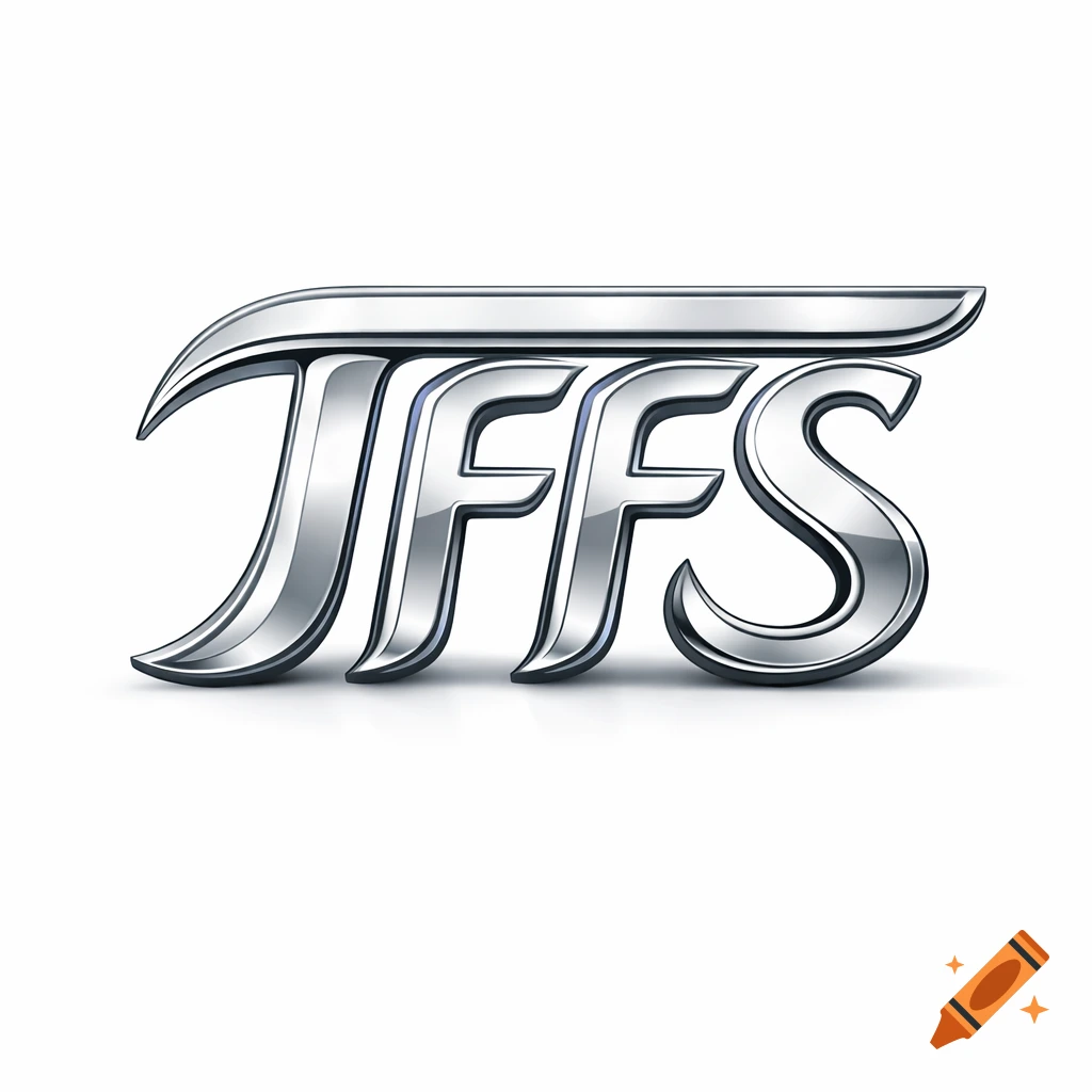 A shiny, metallic 3D logo displaying the letters "IFFS" with a stylized ...