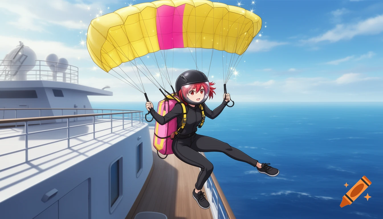 Skydiving images created on Craiyon